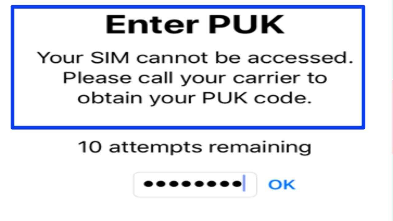 Puk Exhausted Iphone Invalid Sim | Fix PUK Exhausted | You have ...