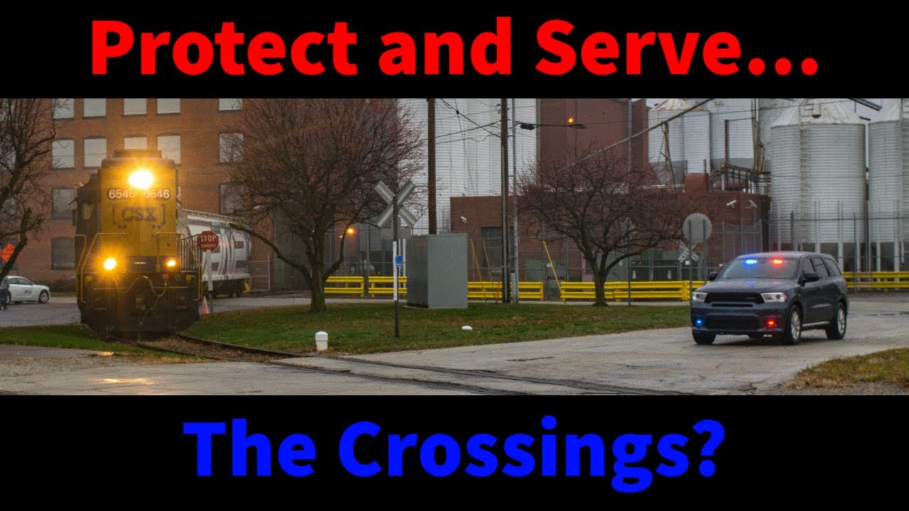 CSX Switches The Auburn Branch With Police Protection! - YouTube