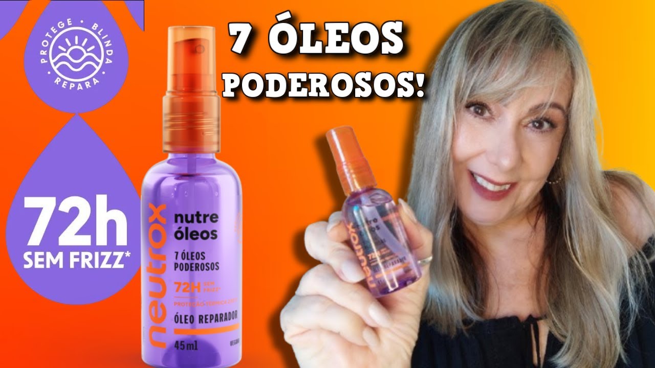 NEUTROX ÓLEO REPARADOR NUTRE ÓLEOS com 7 óleos poderosos e proteção ...