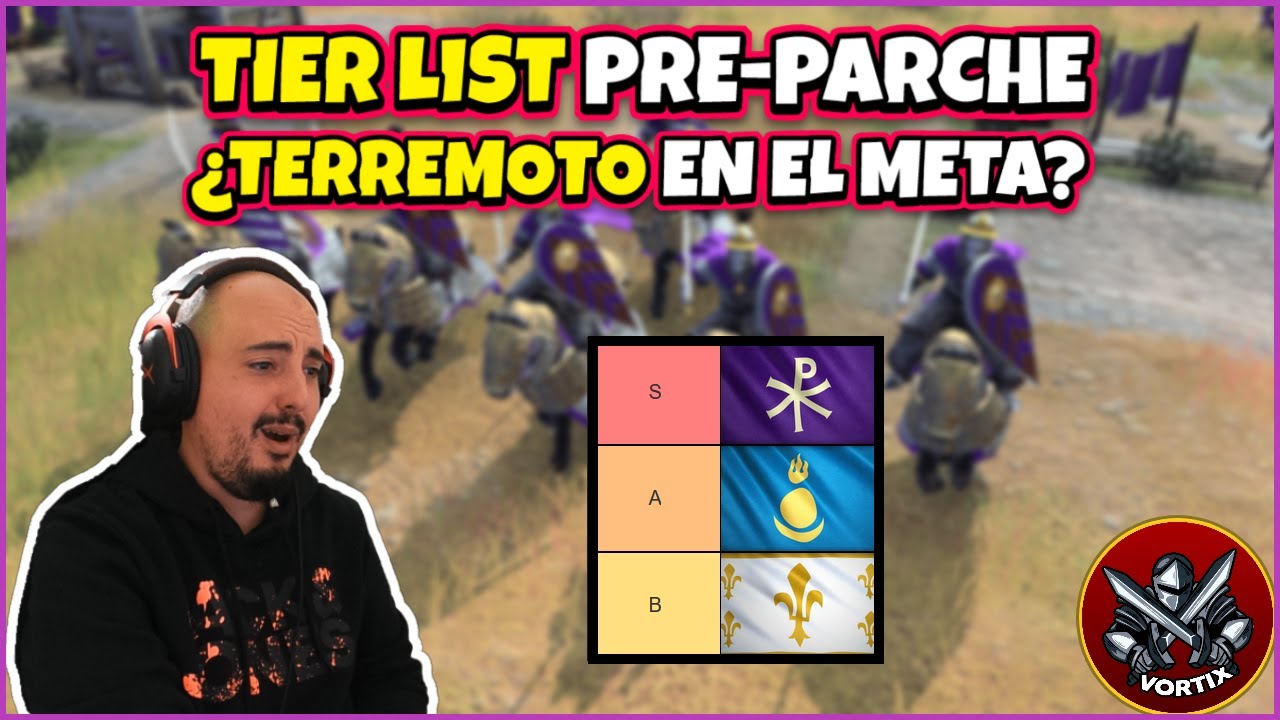 TIER LIST de CIVILIZACIONES para el NUEVO PARCHE en Age of Empires 4 ...