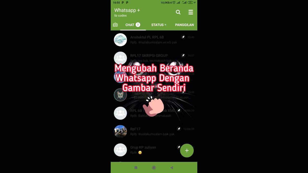 [TUTORIAL] Cara Mengubah Background pada Beranda 'GB WhatsApp' Dengan ...