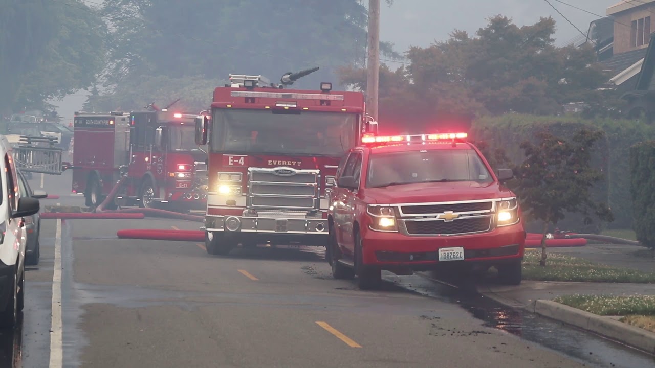 4 Alarm fire in Everett WA leaves one Firefighter with minor injurys 7 ...