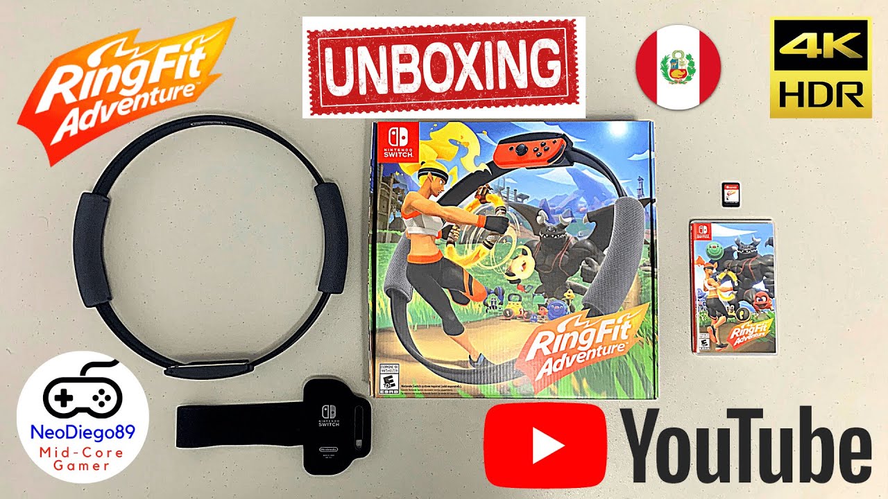 Ring Fit Adventure [Switch] - Unboxing & Gameplay (Español ...