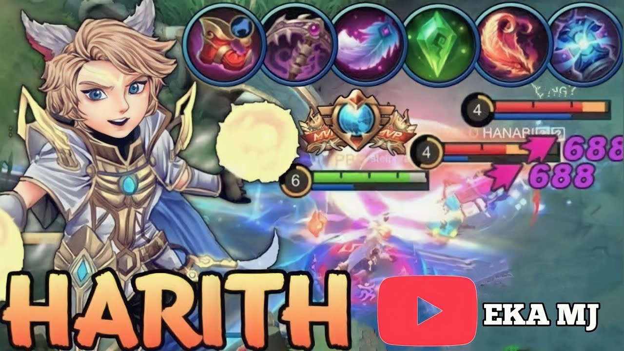 HARITH 3 MENIT NO COOLDOWN ? SPAM SKILL 2 !!! GAMEPLAY EKA MJ - MOBILE LEGENDS - YouTube
