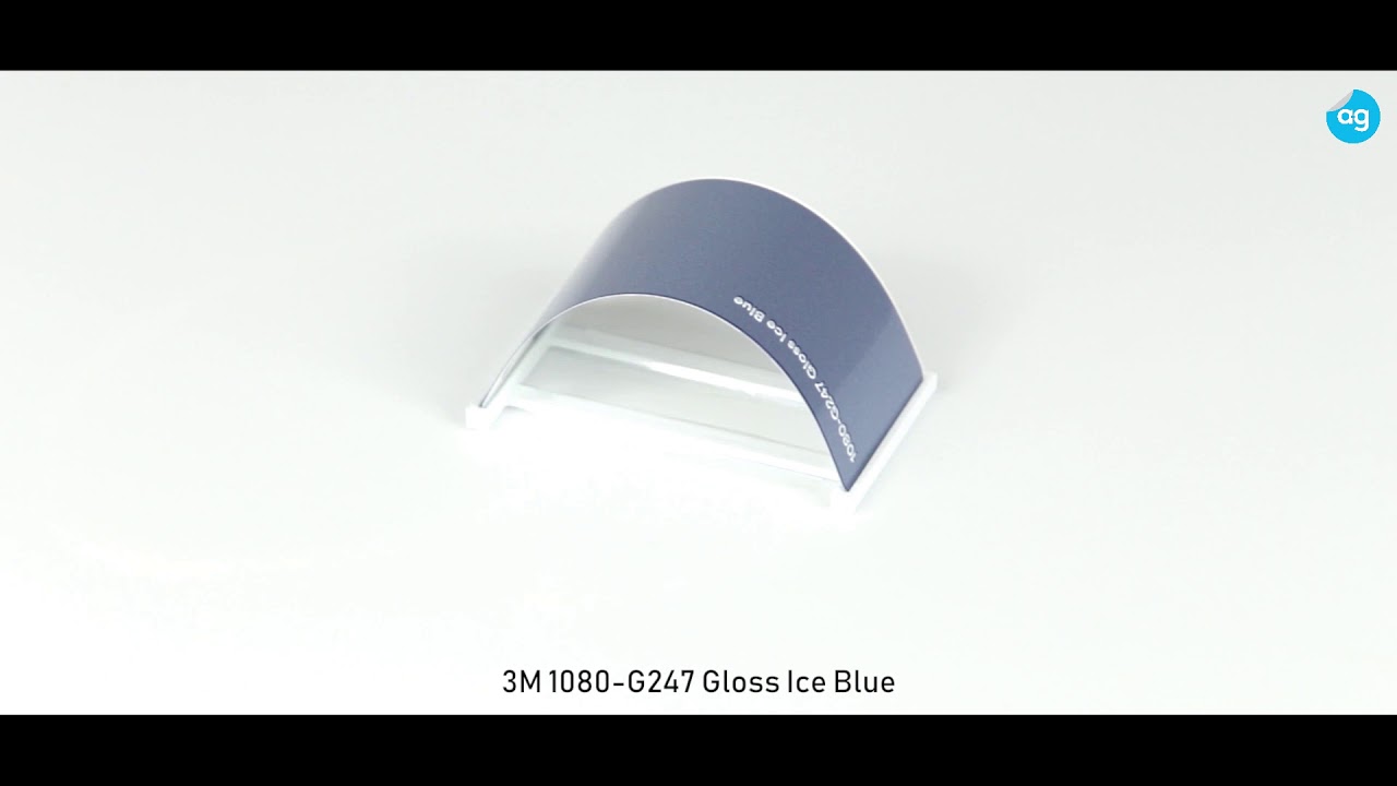 3M 1080-G247 Gloss Ice Blue - YouTube