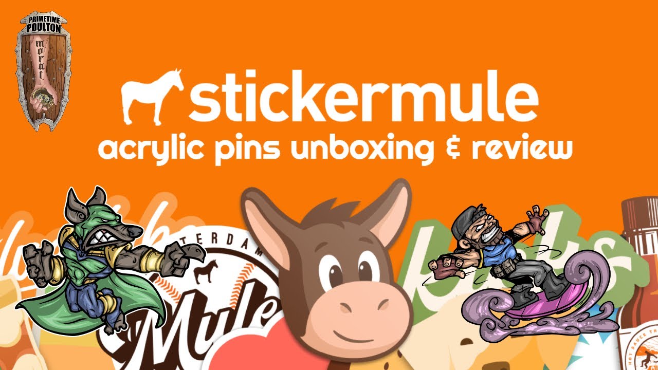 Sticker Mule Acrylic Pins Unboxing and Review - YouTube