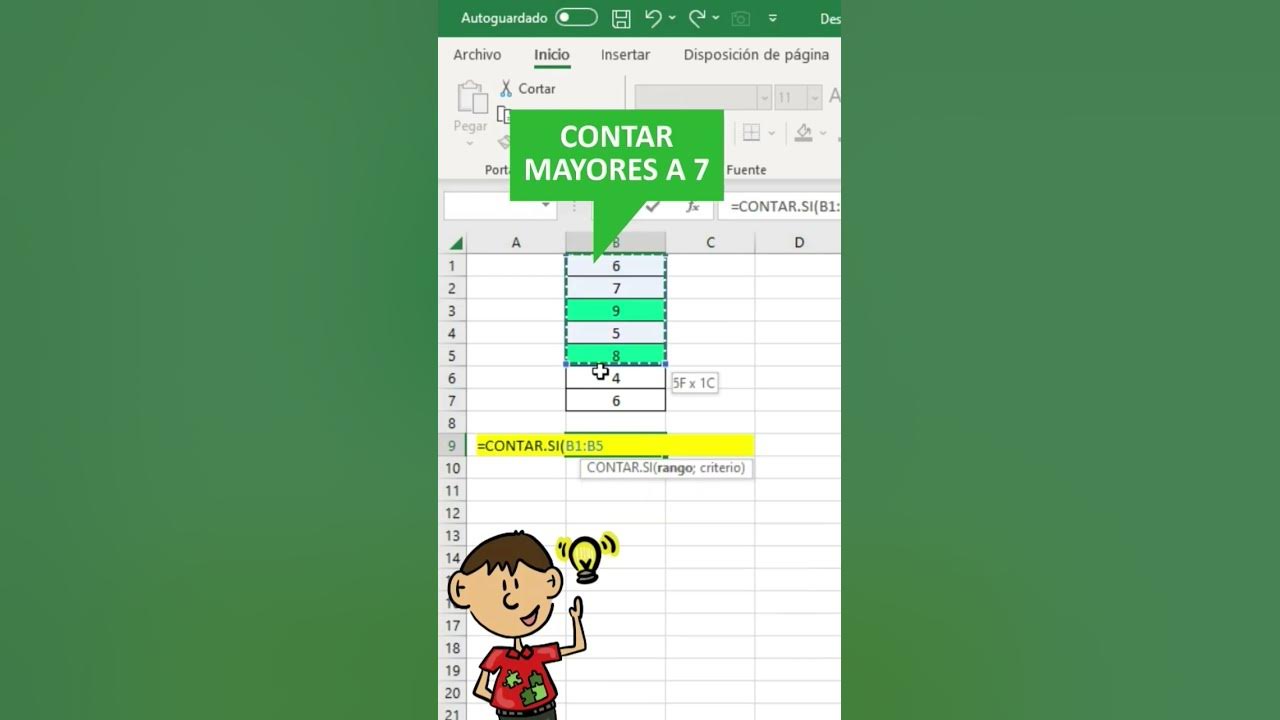 ¿cómo Contar Celdas Mayores A Un NÚmero En Excel Excel Aprendeexcel Desafiandoexcelemk 8149