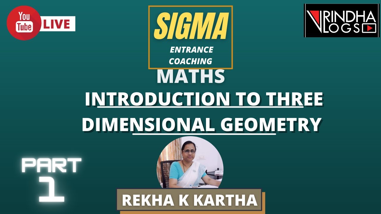 SIGMA ENTRANCE COACHING : MATHS | REKHA K KARTHA - YouTube