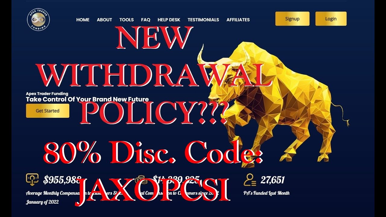 Apex Trader Funding NEW WITHDRAWAL POLICY?? - YouTube