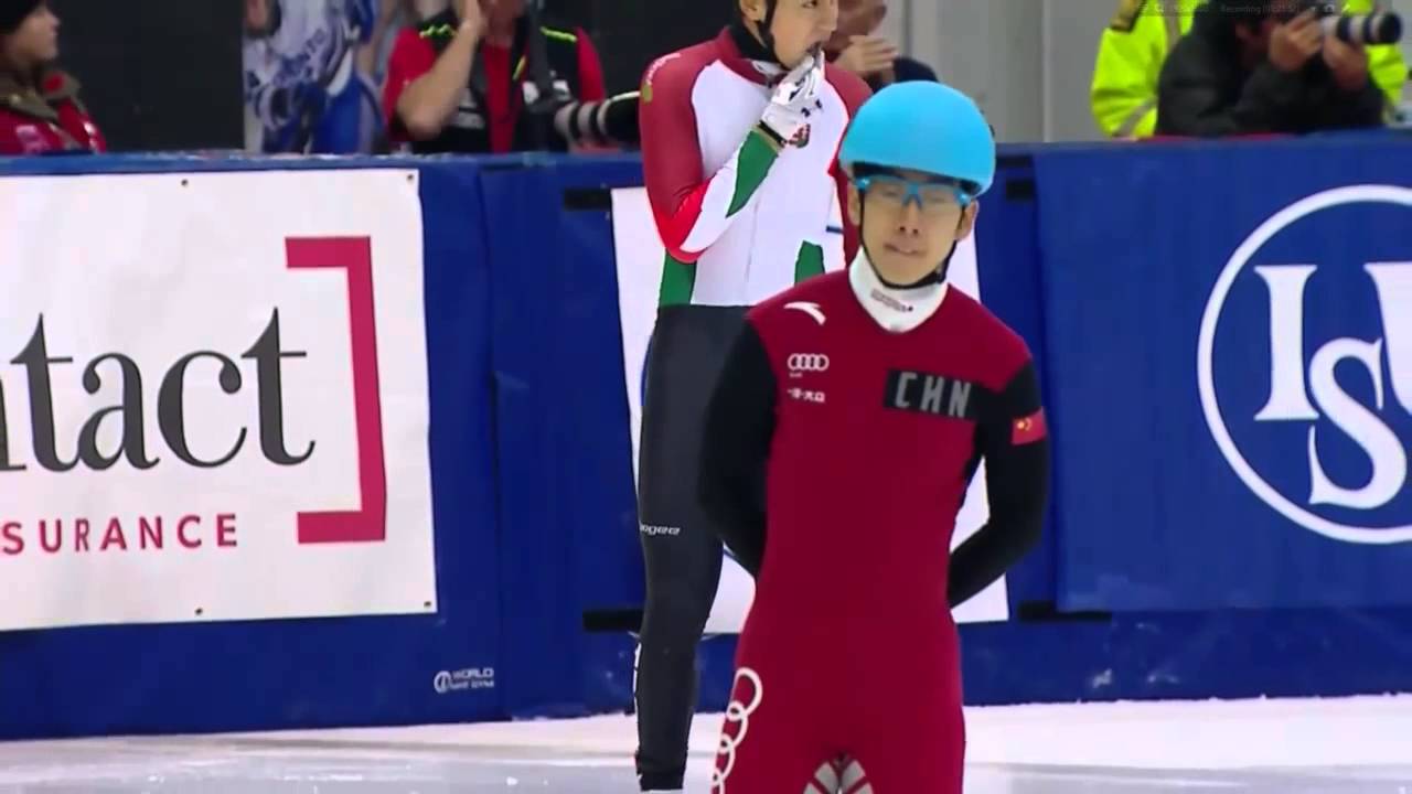 2015 16 Short Track World Cup 2 Toronto, Mens 500 # 2 Semi - YouTube