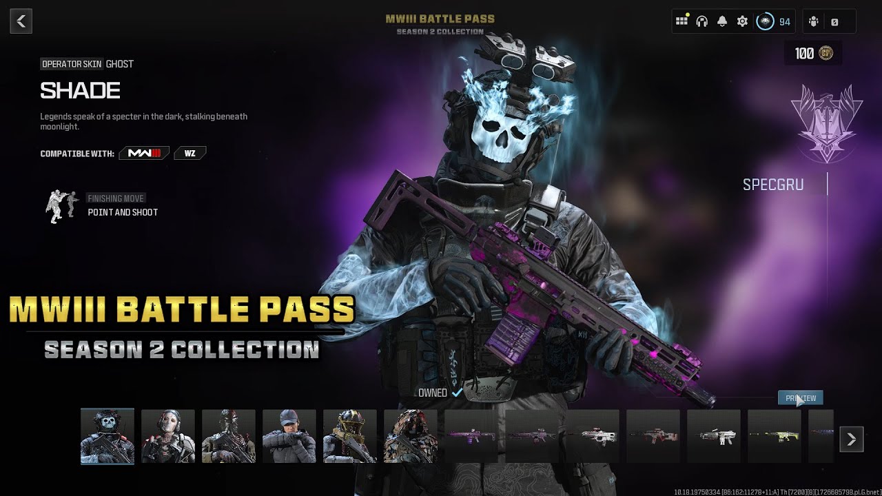 MWIII Battle Pass Season 2 Collection - Store View Showcase - YouTube