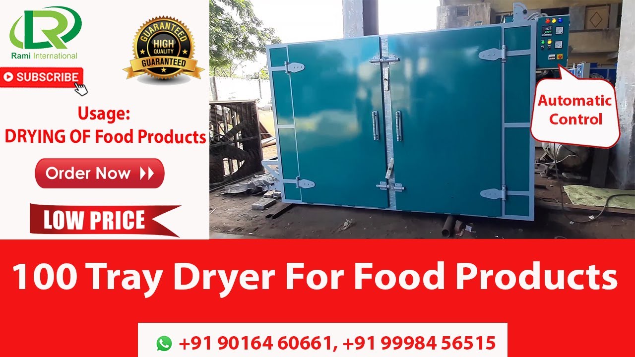 Tray Dryer Machine | 500KG Capacity Cashew Borma Dryer | Cashew Tray ...