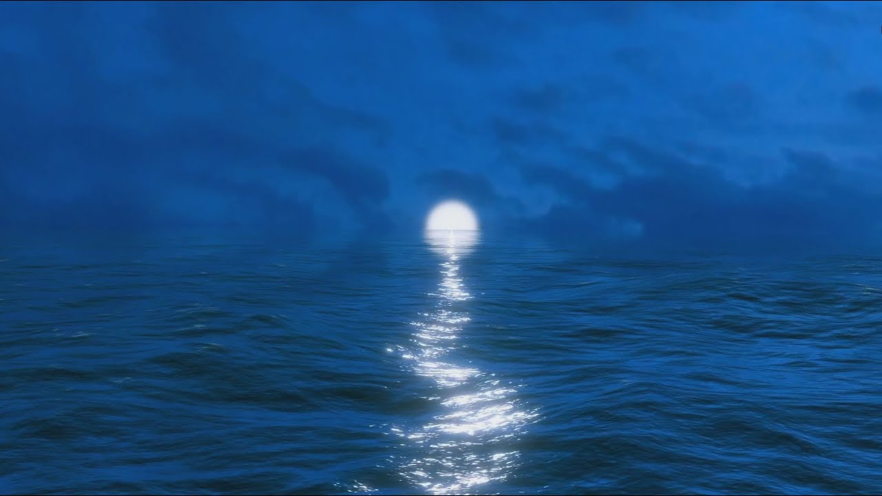 Moonlit Serenity: A Soothing Nighttime Lake Scene with Relaxing Music ...