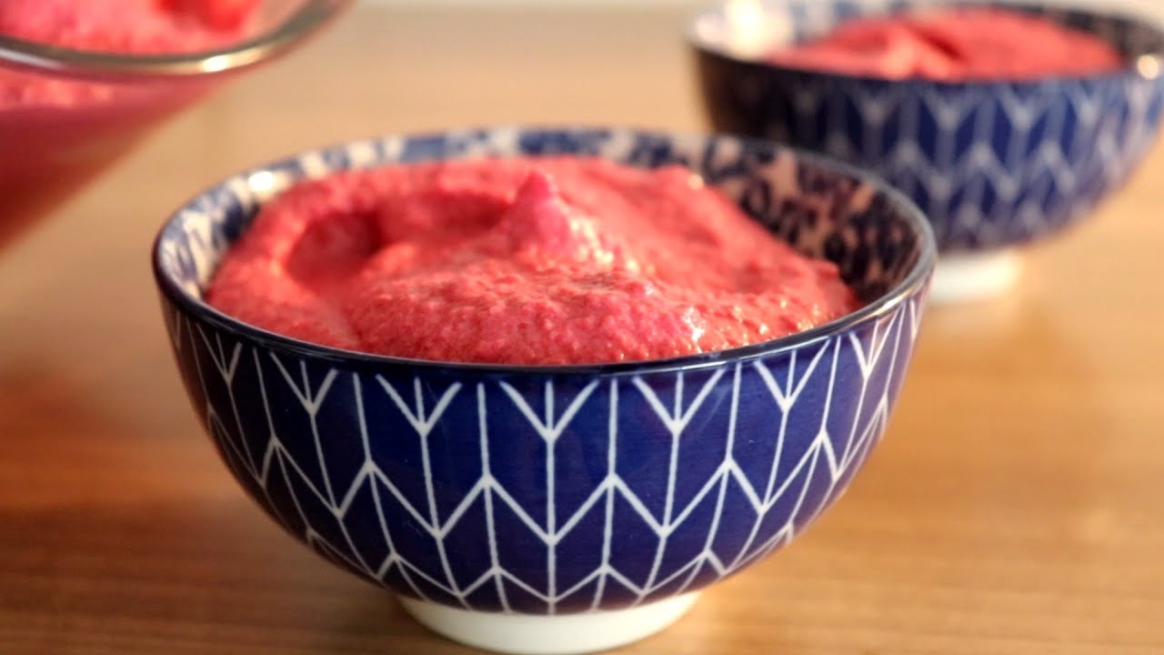 Rode bieten hummus maken - YouTube