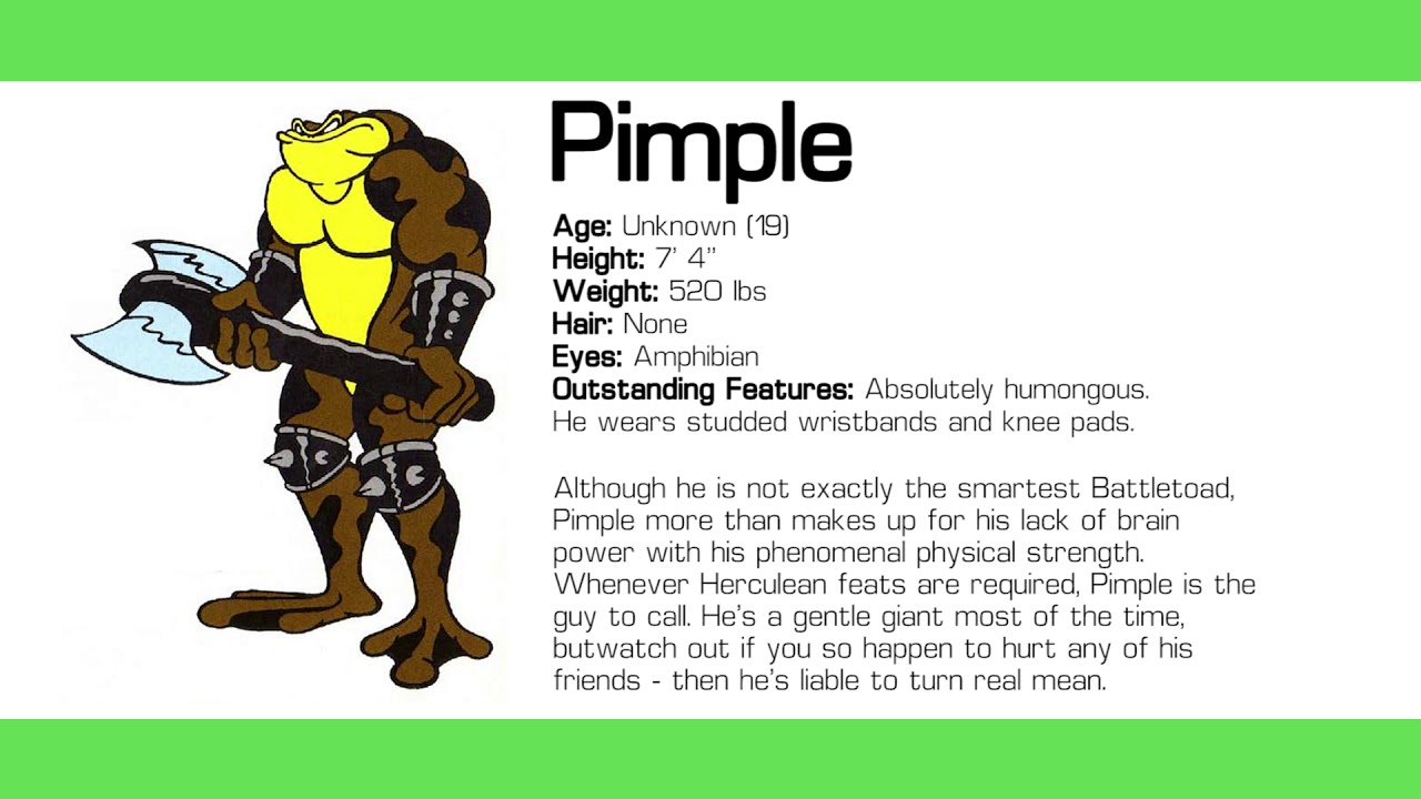 Battletoads - Pimple (Profile) - YouTube