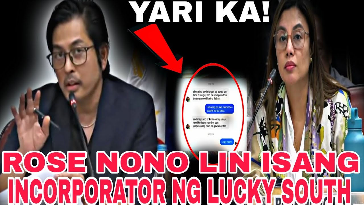 PATONG PATONG NA EBIDENSYA ANG LINATAG NI CONG FERNANDEZ KAY ROSE NONO ...