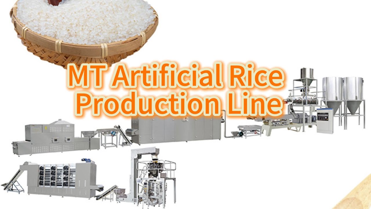 Artificial Rice Production Line - YouTube