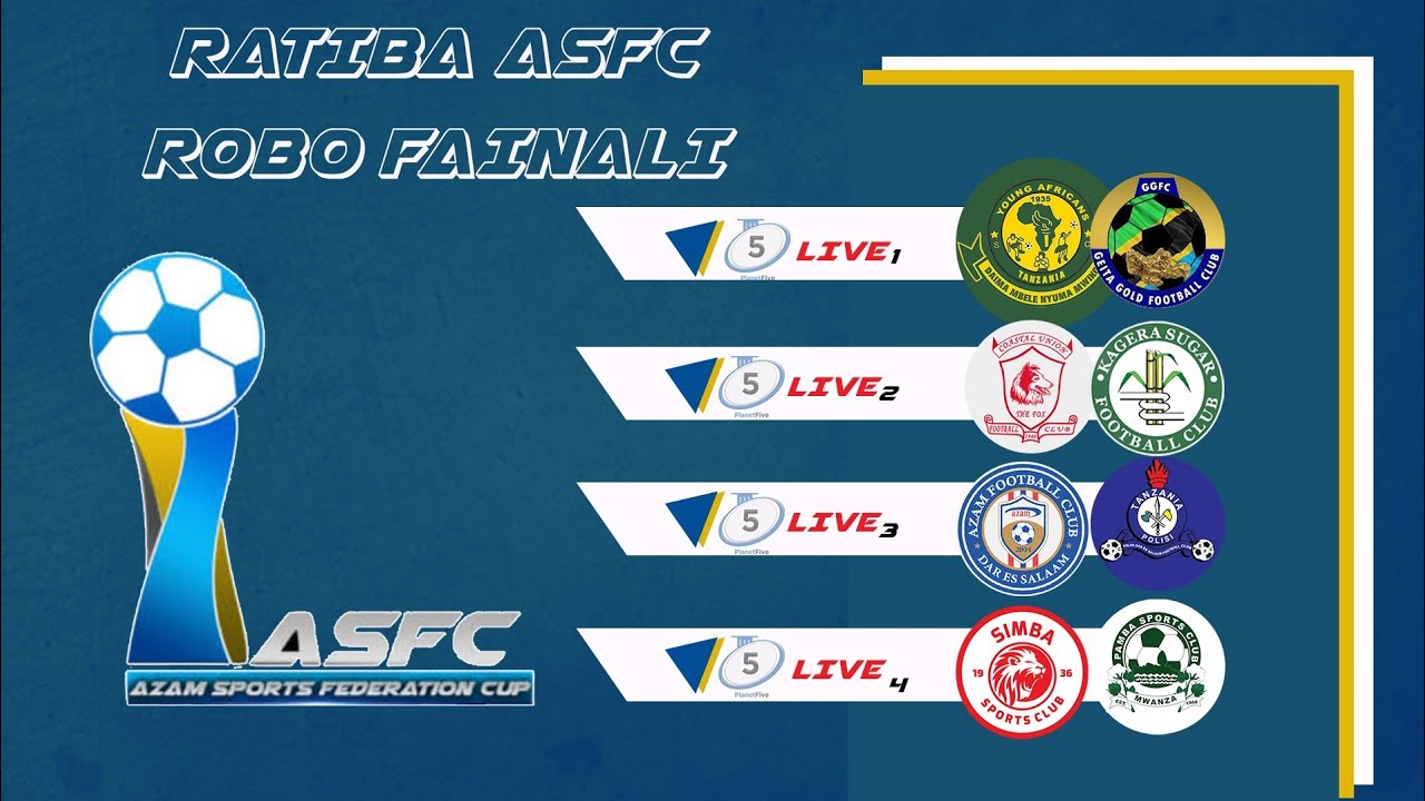Ratiba ya kombe la shirikisho, Azam Sports Federation Cup(ASFC) mwezi ...