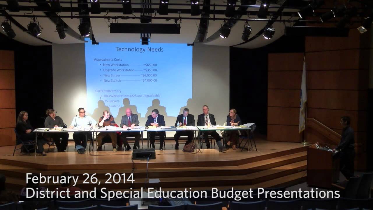 District and Special Education Budget Presentations - YouTube