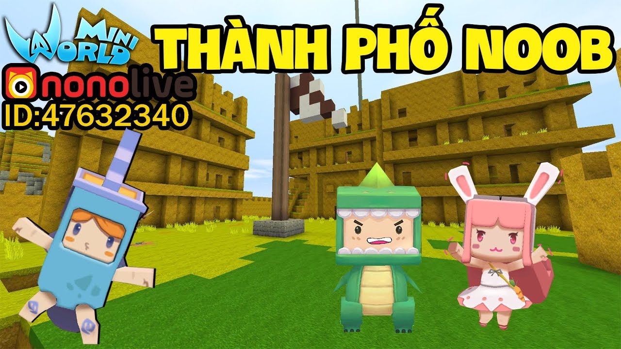 MINI WORLD*THỬ THÁCH XÂY NHÀ THÀNH PHỐ NOOB TRONG MINI WORLD*GUMBALL ...