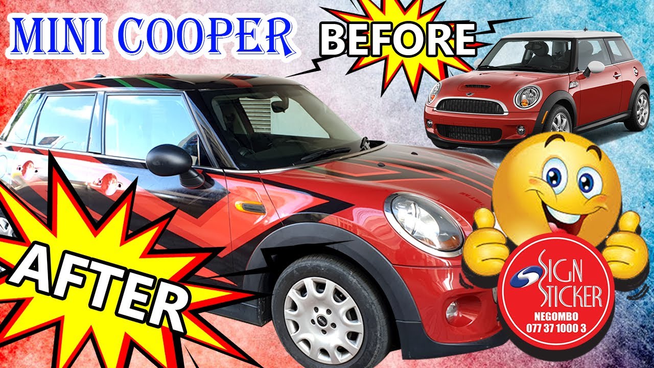 MINI COOPER sticker wrapping - YouTube