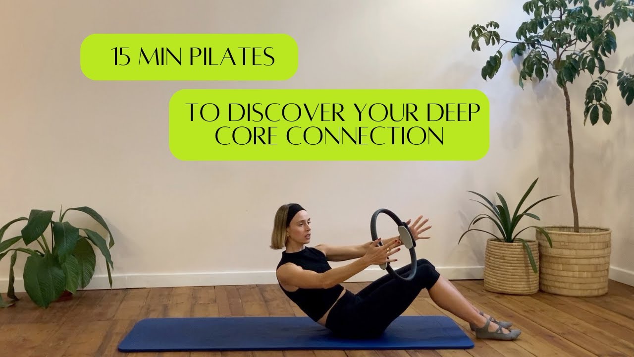 15 MIN BEGINNER PILATES - Deep core connection with the magic circle ...