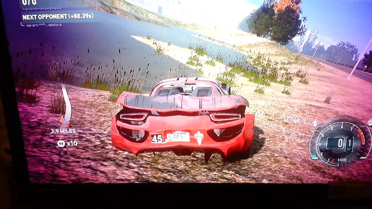 Need for speed the run glitched out crash - YouTube