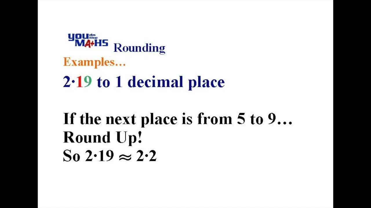 Rounding Examples - YouTube