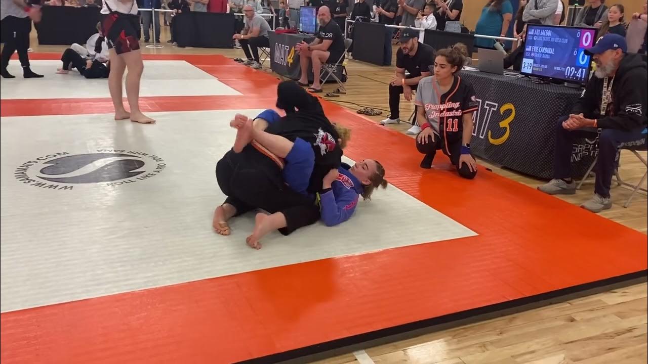 Grappling Industries Jiu Jitsu #1 yellow vs orange belt - April 2024 - WIN by armbar - YouTube
