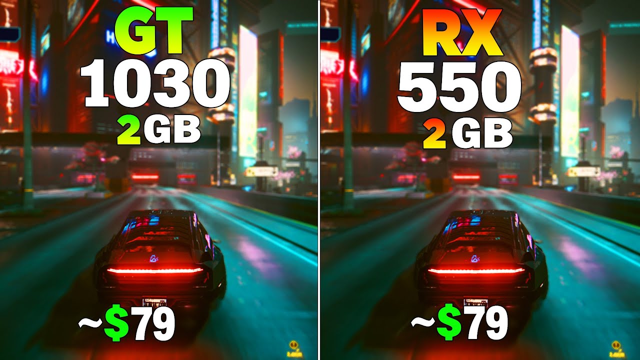 GT 1030 Vs RX 550 - Test in 12 Games - YouTube
