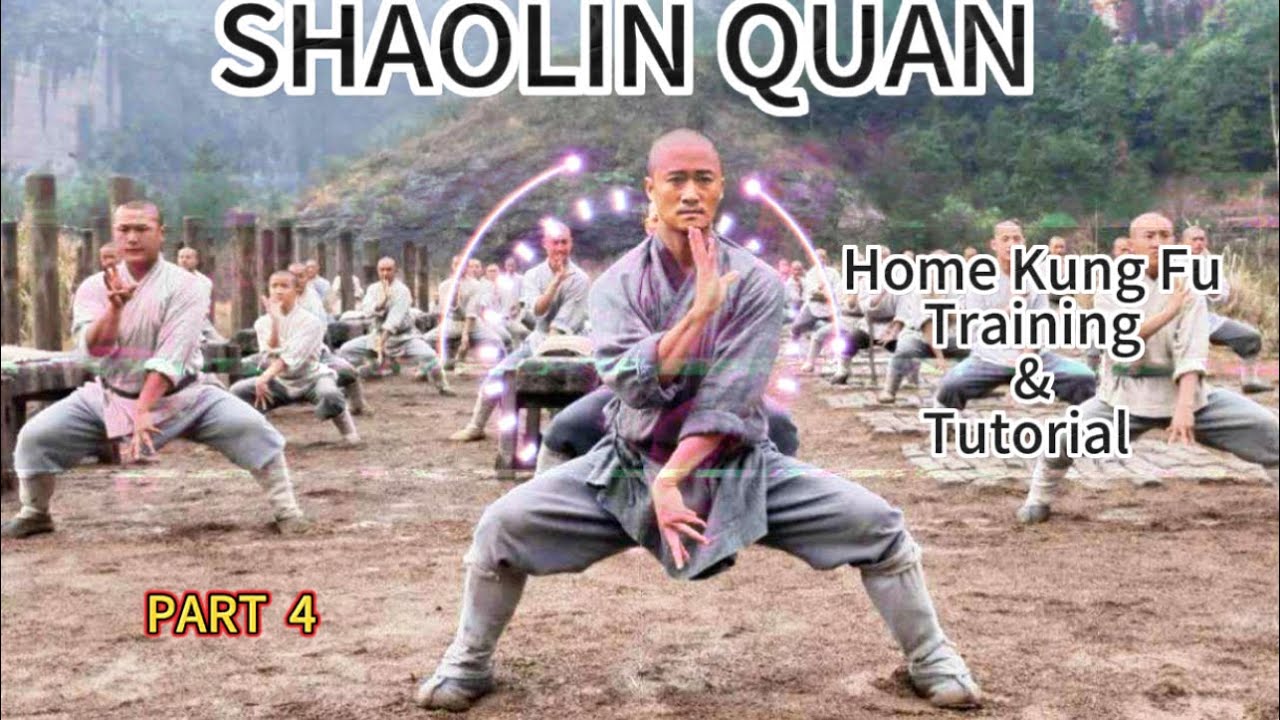 #4 ,Kung fu workout and tutorial at home ; Shaolin 3 movements changqu that make you concentrate ...