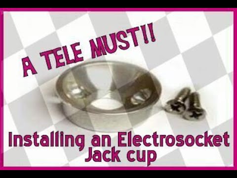How to Install an Electrosocket jack plate in your telecaster - YouTube