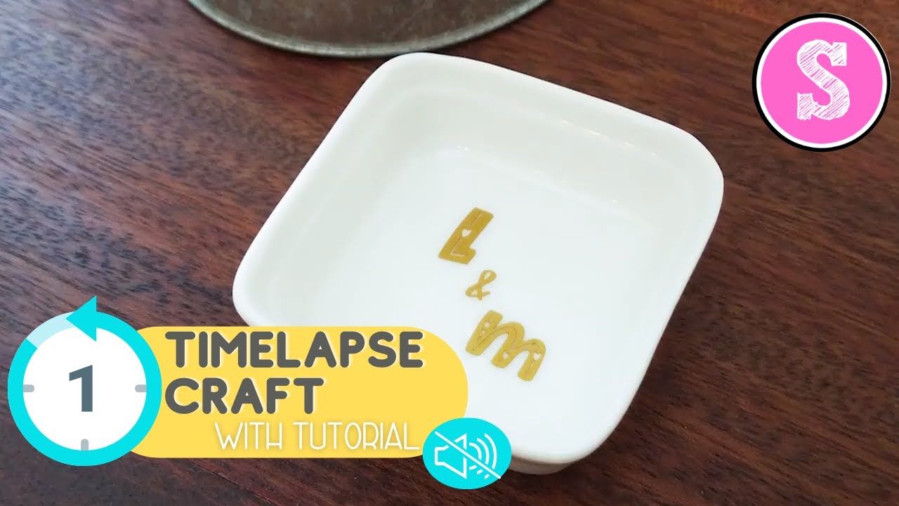 How to Make a Custom Ring Dish with Vinyl (Timelapse with Tutorial ...