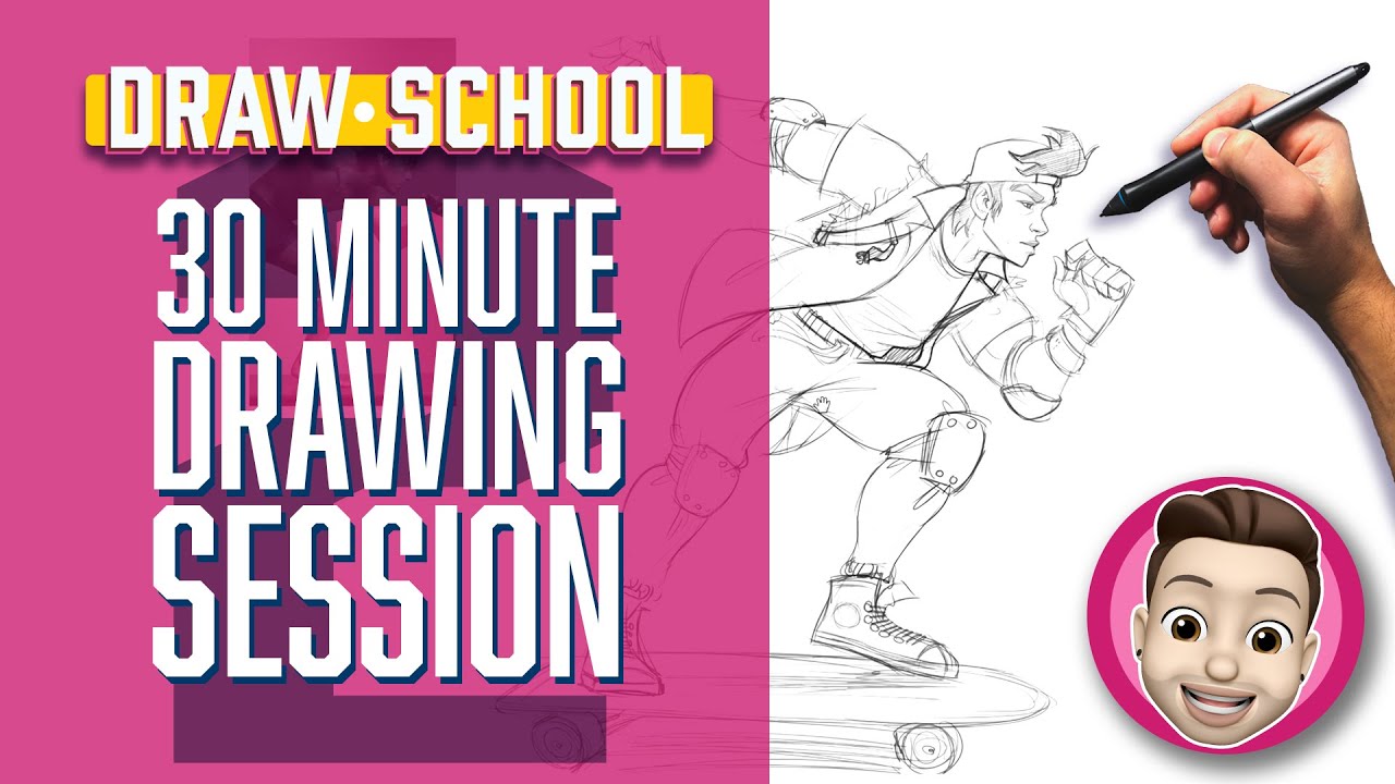 30 Minute Drawing Session Ep 2 DrawSchool - YouTube