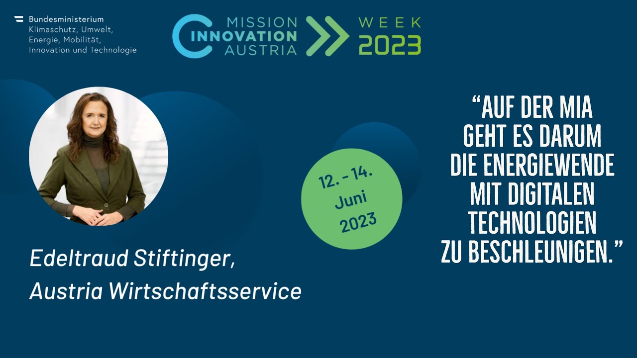 Edeltraud Stiftinger: Auf der MIA23 die Energiewende mit digitalen ...