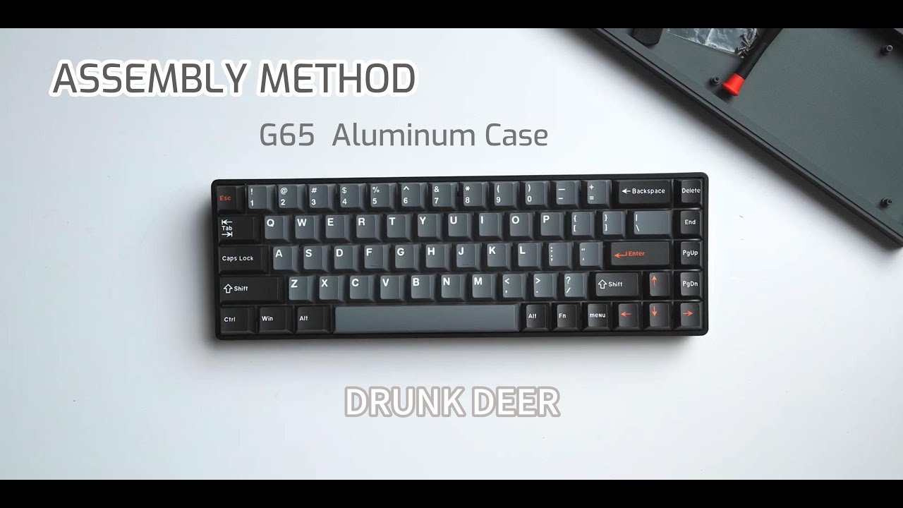 DrunkDeer G65 Keyboard - How to Safely Swap your Keyboard case. - YouTube