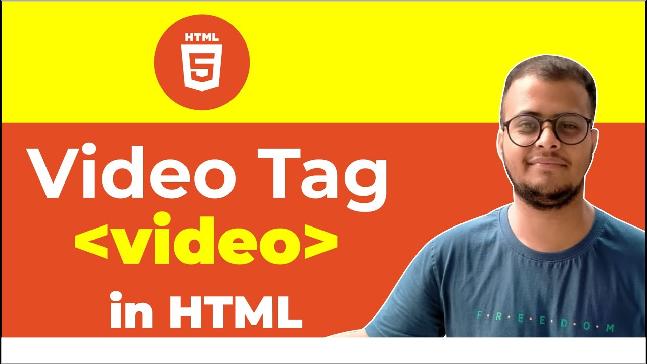 How to embedded video file in HTML document | HTML Tutorial For ...