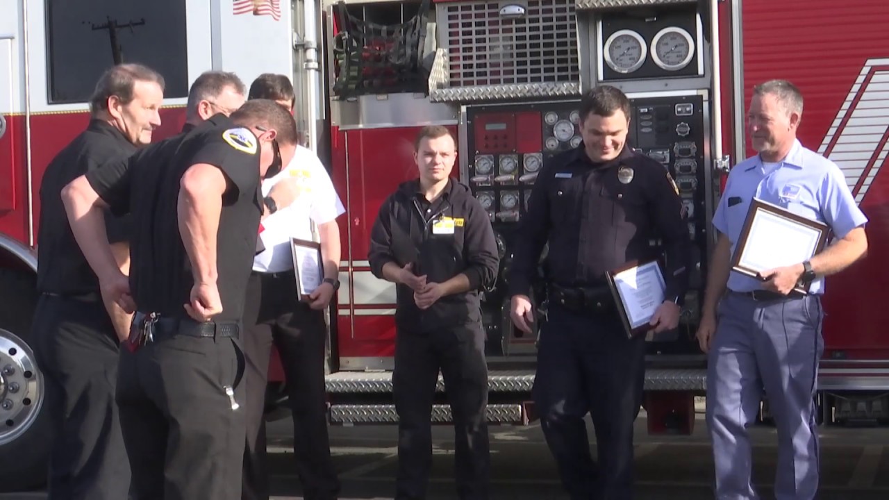 Medford Fire-Rescue recognize life saving citizens - YouTube