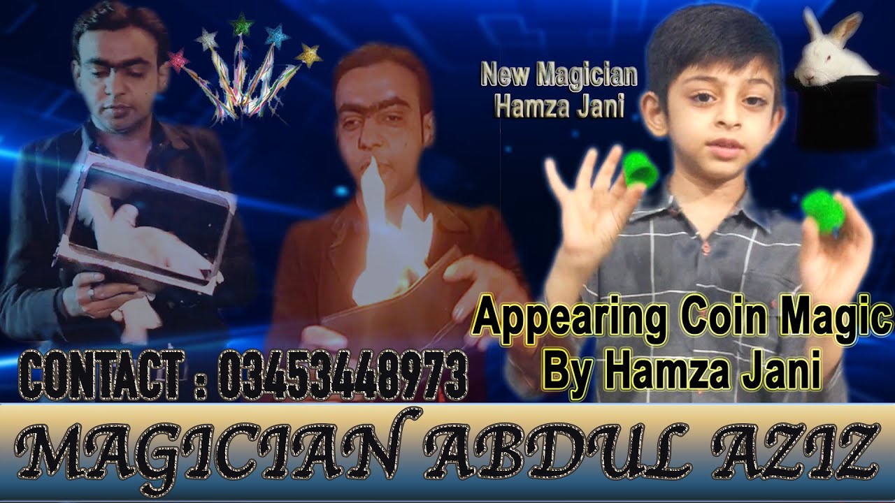 Appearing Coin Magic By Hamza Ali ------- Magician Abdul Aziz - YouTube