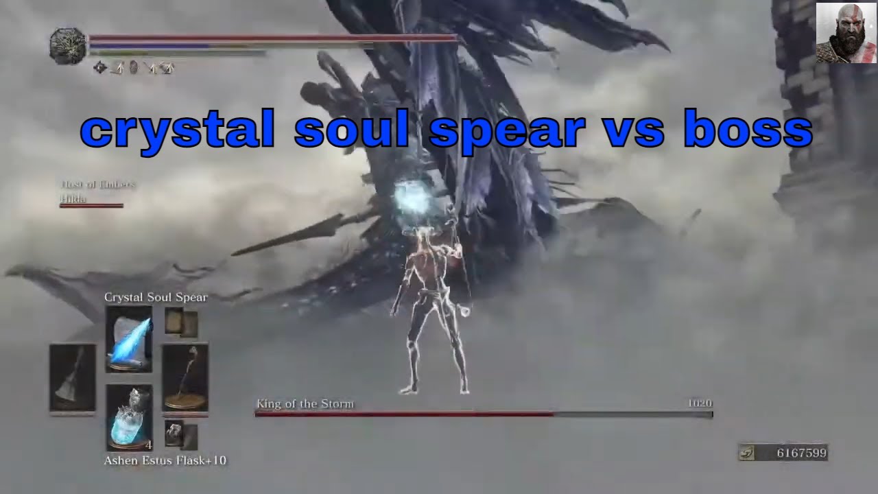 ( darksouls 3 )easy boss fight Crystal soul spear - YouTube