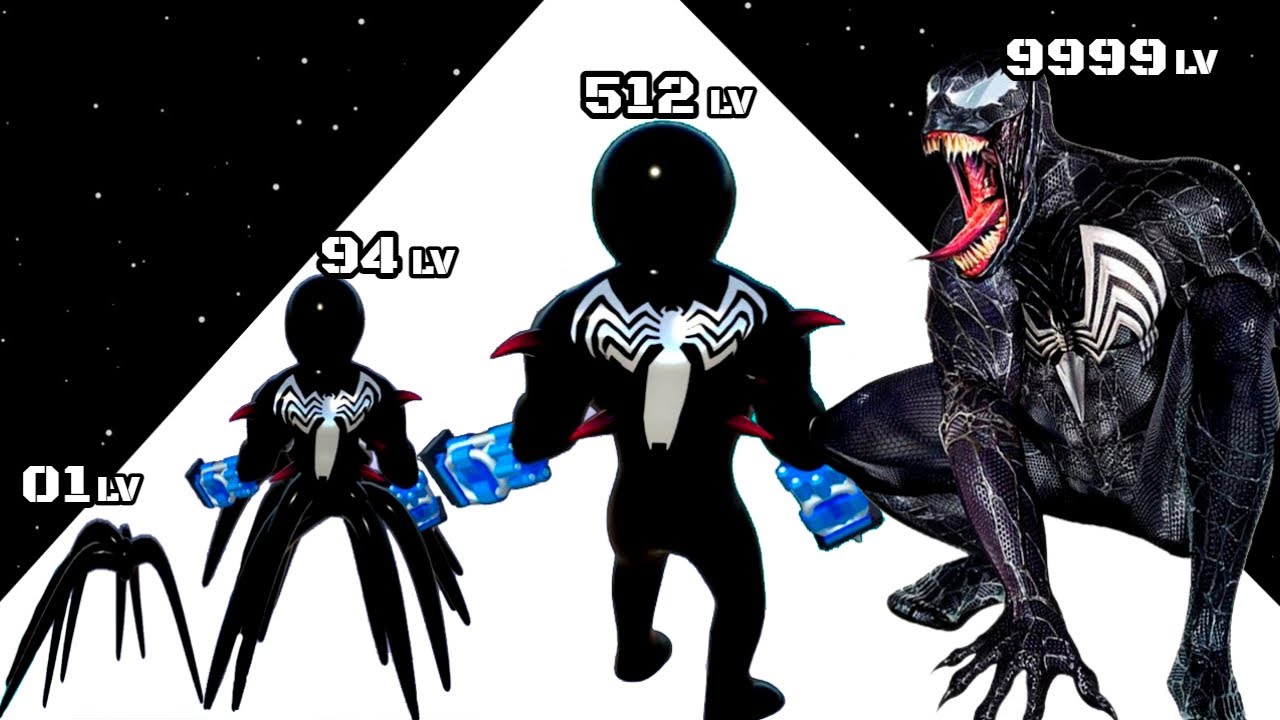 Venom Evolution Run - Level Up Evolution All Levels Gameplay - YouTube