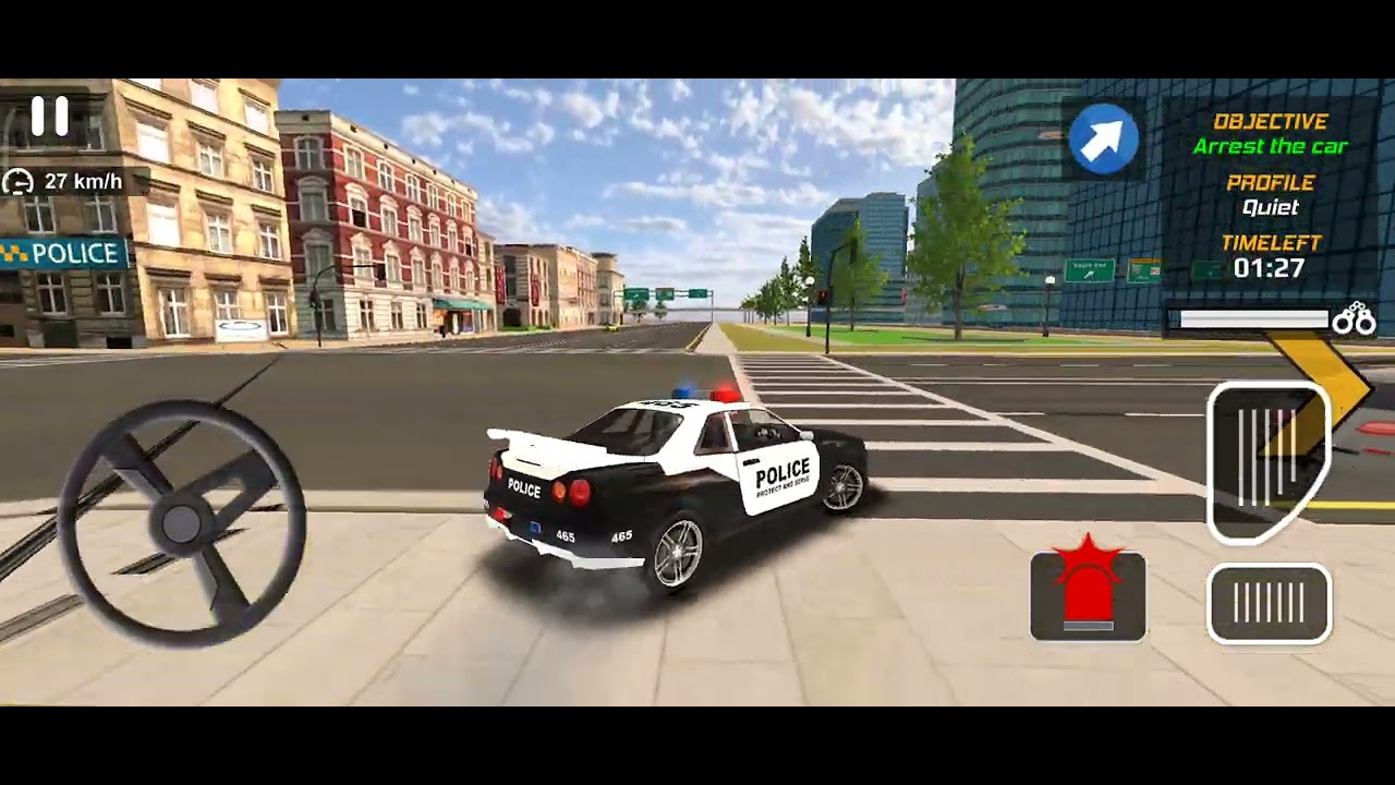 police car racing game - YouTube