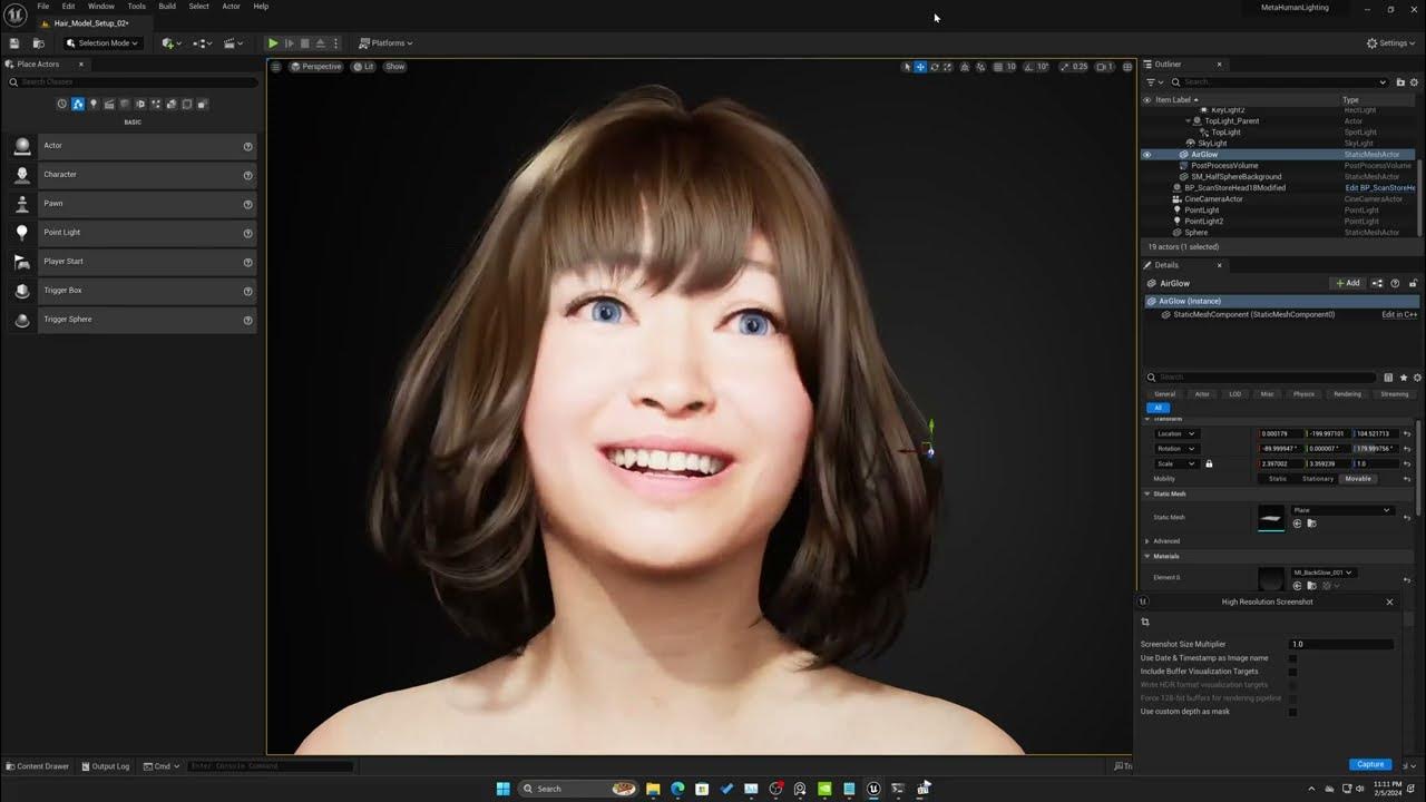 Unreal Engine 5 Hair Demo Tutorial, Preview - YouTube