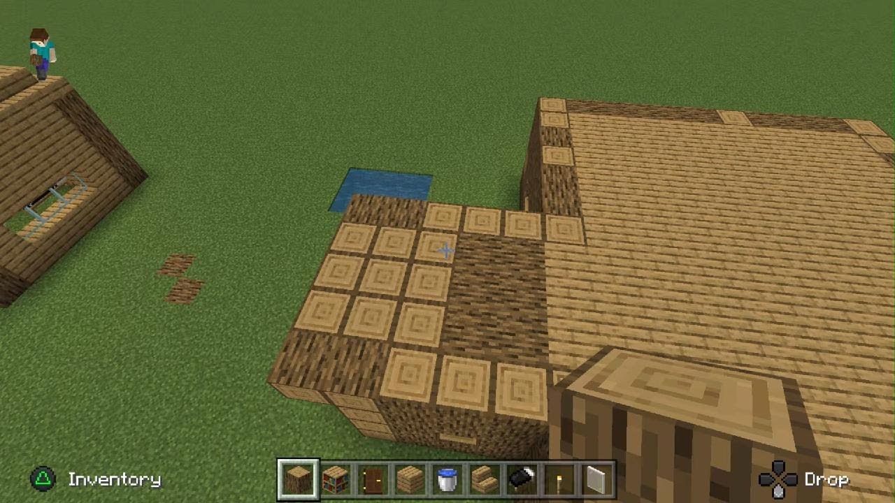 Minecraft medium size survival house tutorial build - YouTube