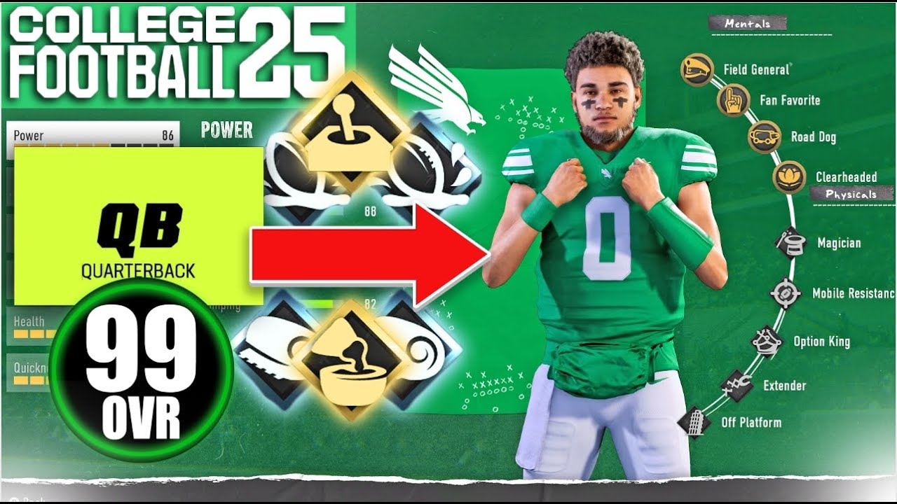Best QB Abilities AND Builds! College Football 25 Road To Glory | BEST ...