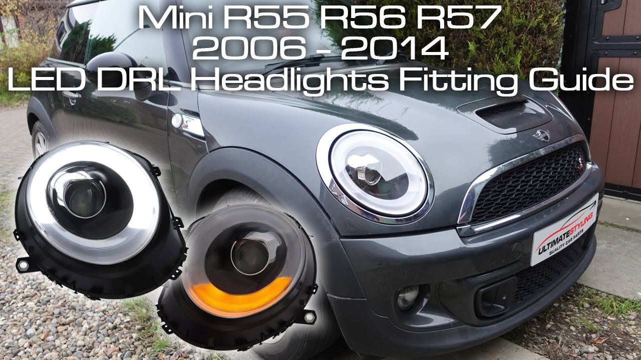 Mini R56 R66 R57 LED Upgrade Headlights Demo & Fitting Guide - YouTube
