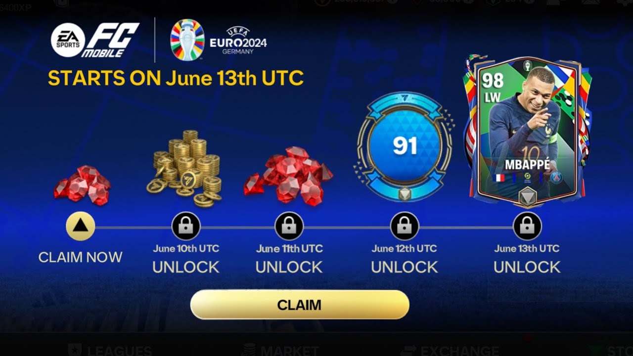 FREE DAILY GIFTS FOR EVERYONE! FREE 98-99 OVR PACK! EURO 2024 EVENT ...