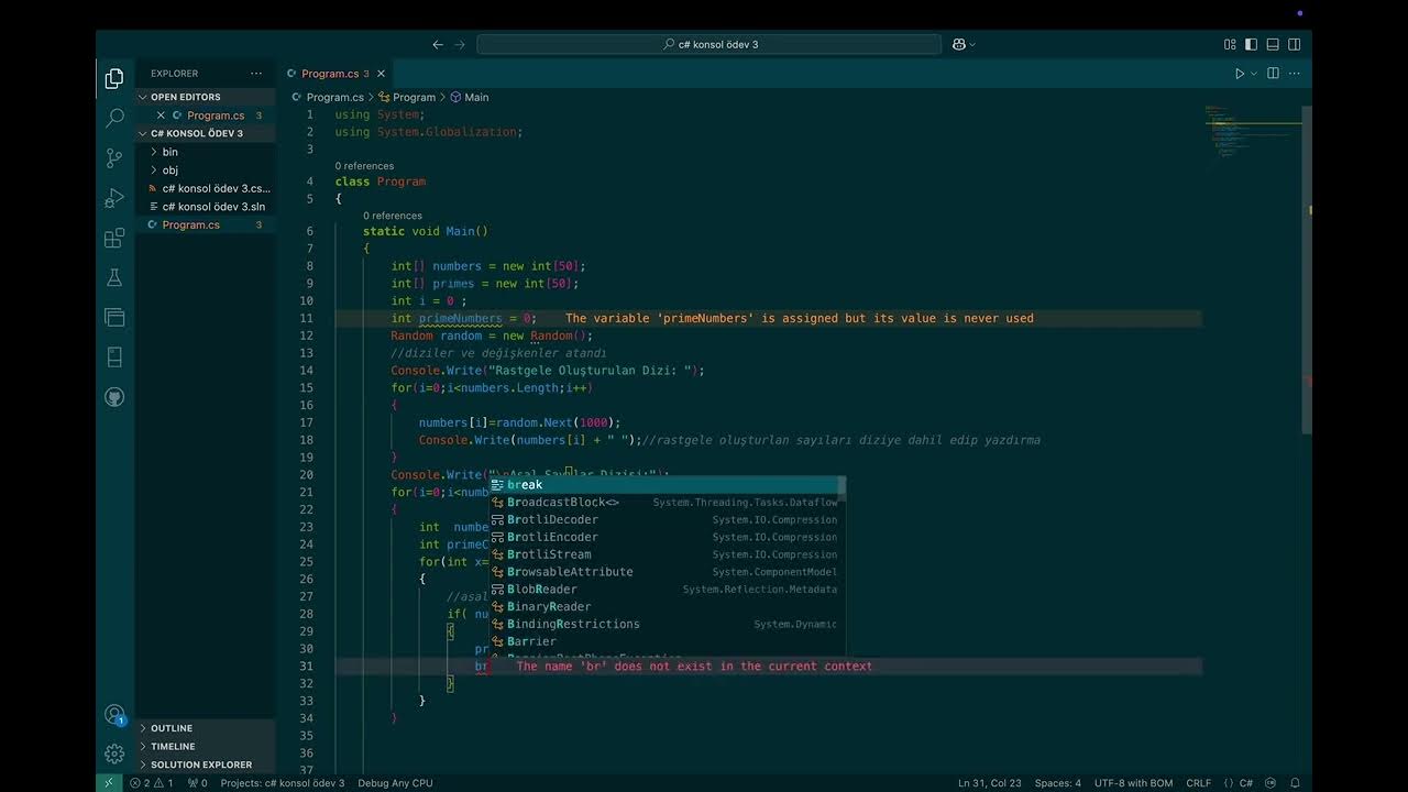 C# Console App Project 3 Section 1 - YouTube