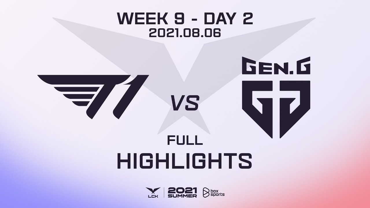 T1 vs GEN Highlights ALL GAMES LCK Summer Split 2021 W9D2 | T1 vs Gen.G ...