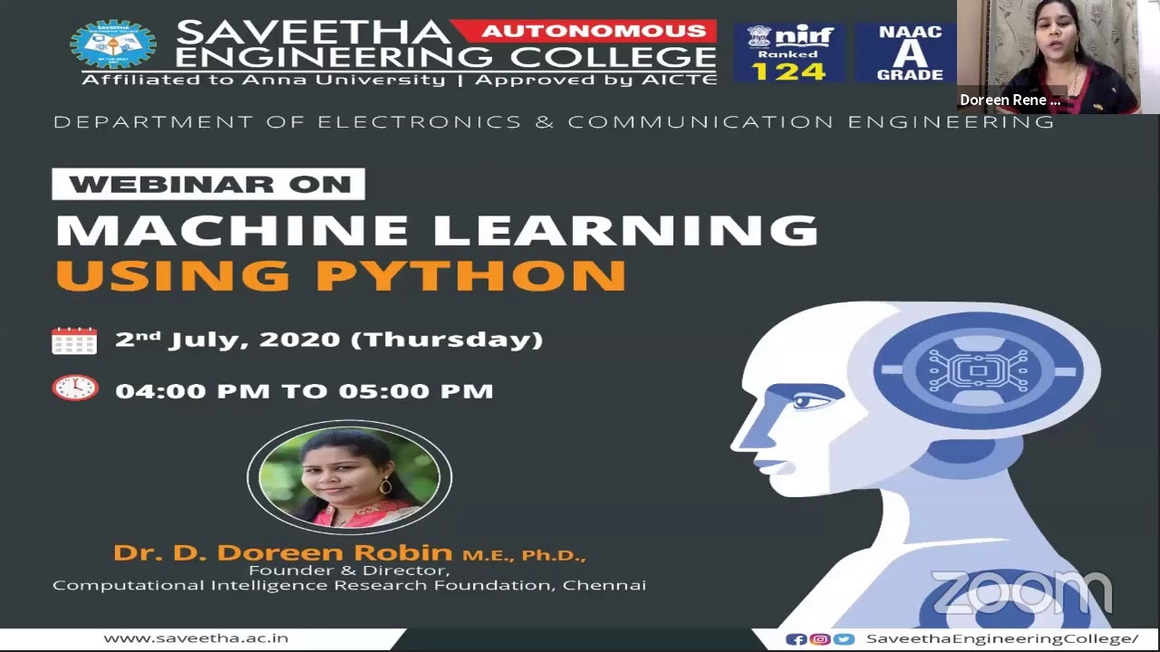 Machine Learning Using Python - YouTube
